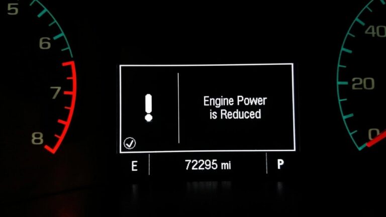 What Does The “Reduced Engine Power” Warning Light Mean?